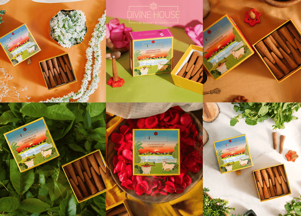 The Sacred Tradition of Burning Cow Dhoop Cones – Divine House